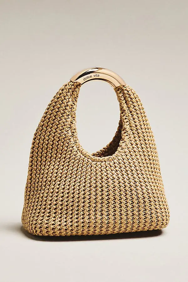 Dolce Vita Eveliser Raffia Mi Slouchy Bag