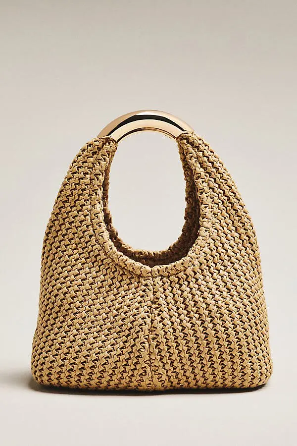 Dolce Vita Eveliser Raffia Mi Slouchy Bag