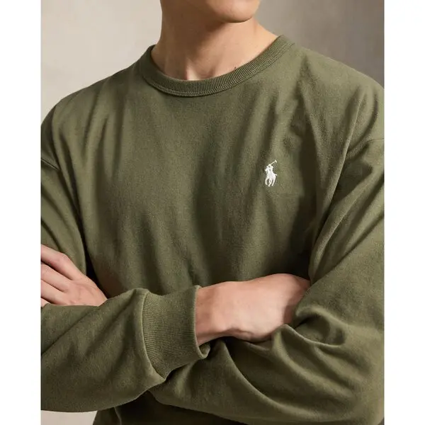 Ralph Lauren Relaxed Fit Jersey Long-sleeve T-shirt - Cruise Olive