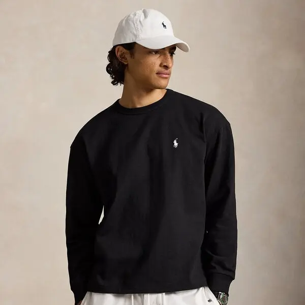 Ralph Lauren Relaxed Fit Jersey Long-sleeve T-shirt - Polo Black