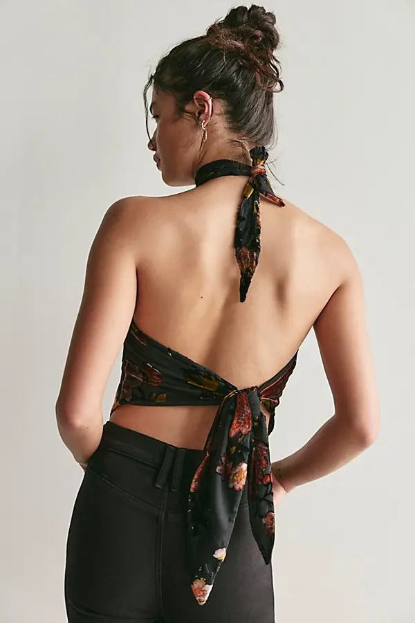 Anna Sui Burnout Halter Top
