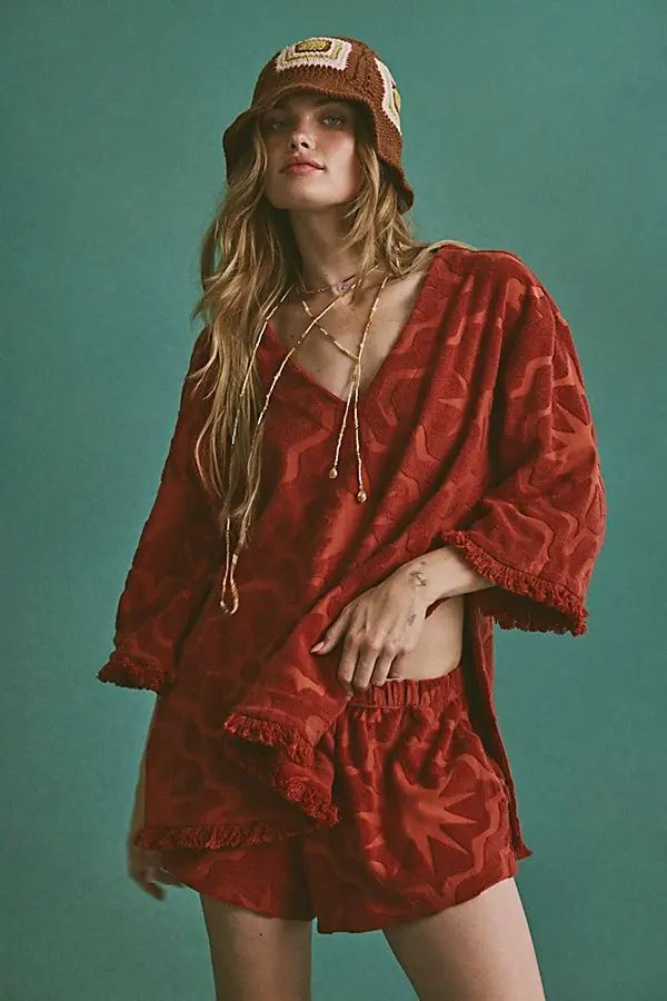 MATTHEW WILLIAMSON X FREE PEOPLE Retro Sunbeam Towel Short