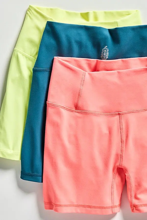 Free People High-rise 5" Biker Shorts - Riptide