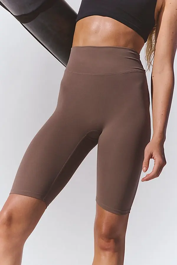 Free People Epic High-rise 9" Biker Shorts - Sandstorm