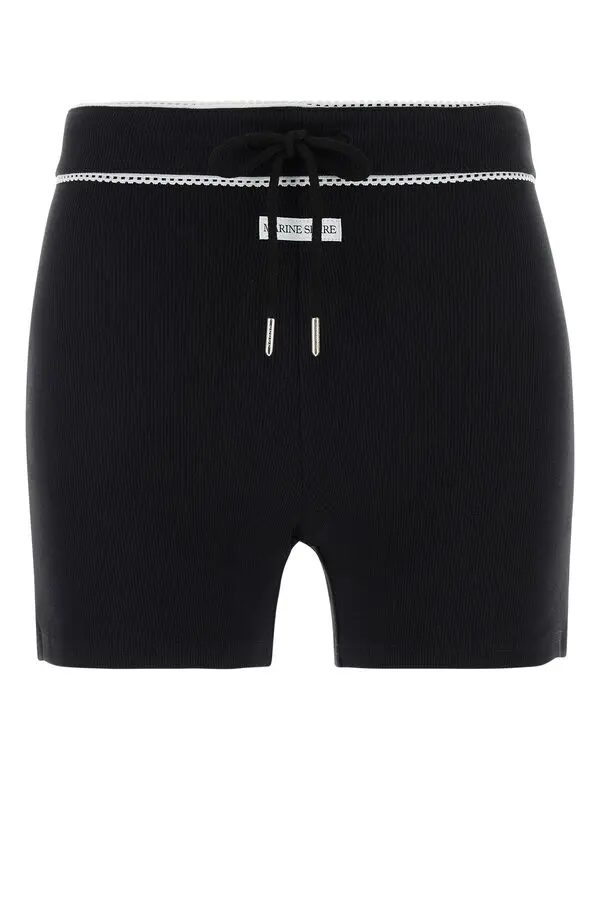 MARINE SERRE Stretch Cotton Shorts