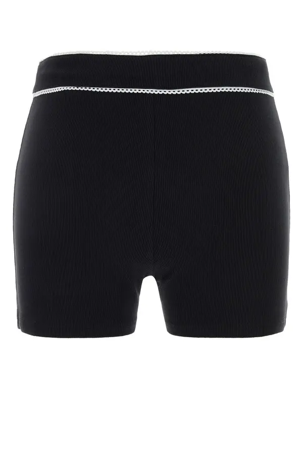 MARINE SERRE Stretch Cotton Shorts