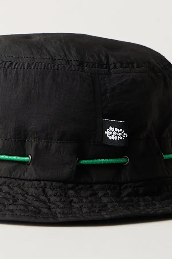 Free People Cotton Bucket Hat With Contrast Drawcord