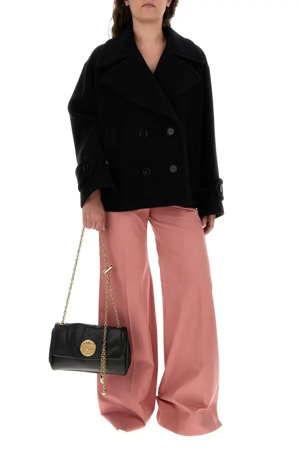 Chloé Dark Cotton Palazzo Pant