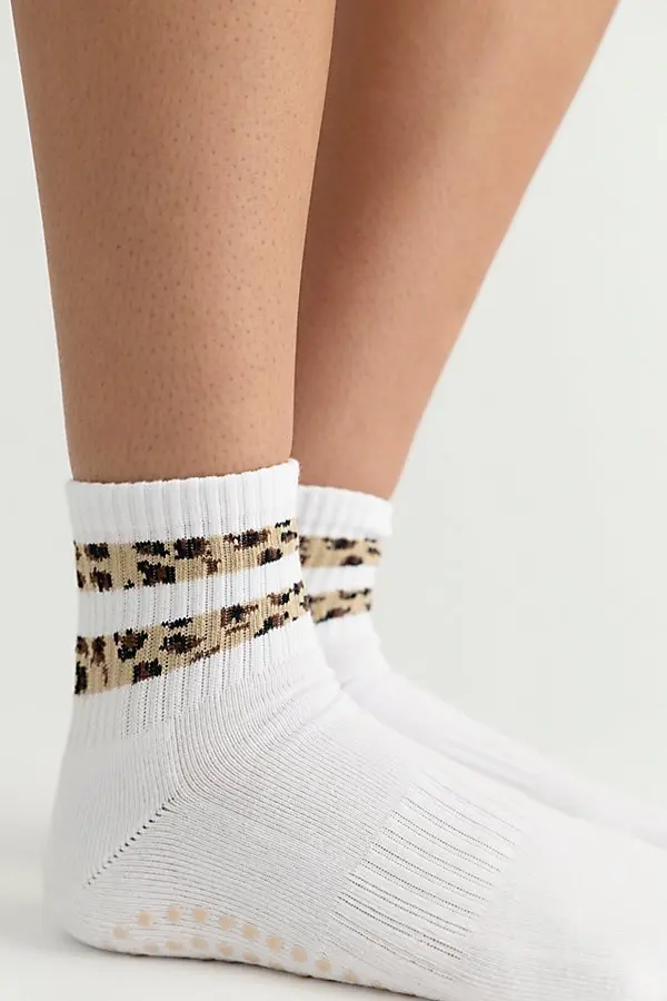 SOULS. Souls Cheetah Pilates Grip Socks