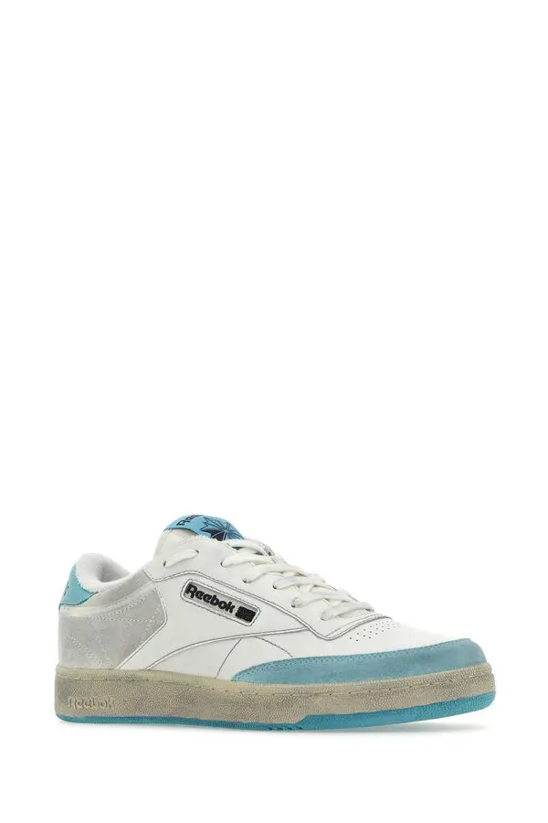 REEBOK Two-tone Leather And Suede Club C Sneakers