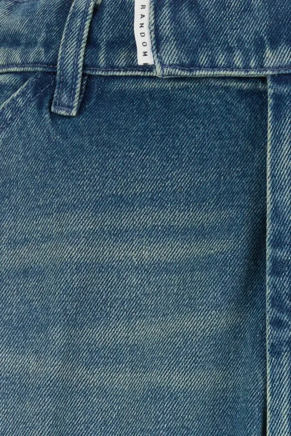 Random Identities Boyfriend Jeans In Stonewashed Denim