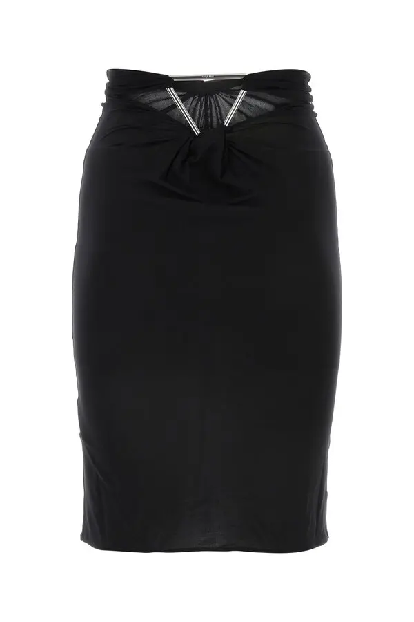Coperni Stretch Nylon Skirt With Logo Detail