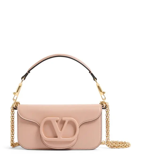 Valentino Garavani Small Leather Locò Shoulder Bag