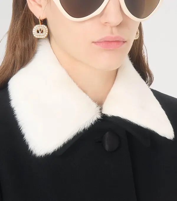 Valentino Garavani Embellished Vlogo Signature Drop Earrings
