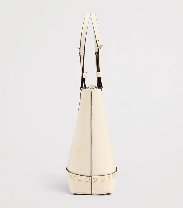 Valentino Garavani Leather Rockstud Tote Bag