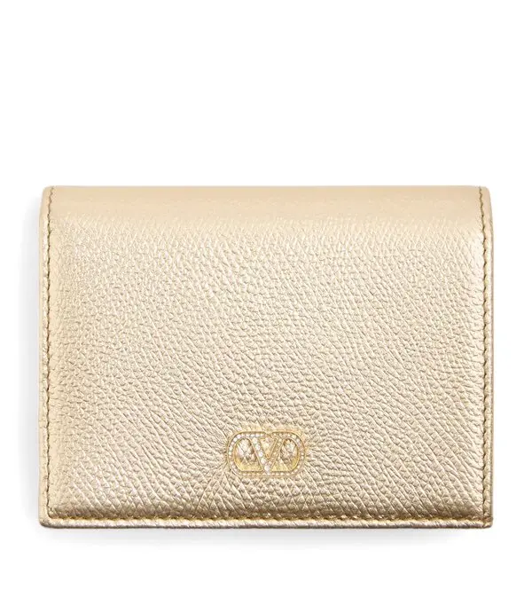 Valentino Garavani Leather Vlogo Signature Wallet - Pink