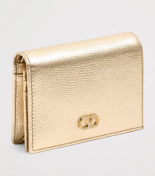 Valentino Garavani Leather Vlogo Signature Wallet - Pink