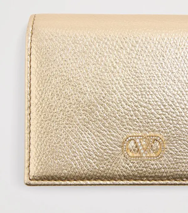 Valentino Garavani Leather Vlogo Signature Wallet - Pink