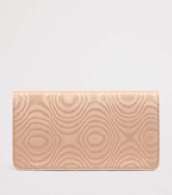 Valentino Garavani Moiré Vlogo Signature Chain Wallet - Pink