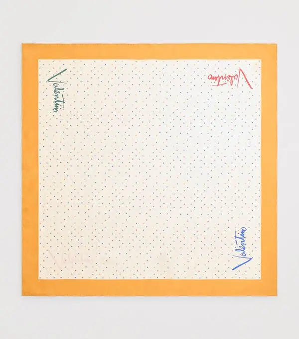 Valentino Garavani Silk Polka Dot Scarf
