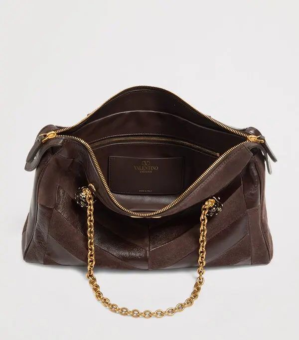 Valentino Garavani Medium Leather Panthea Tote Bag