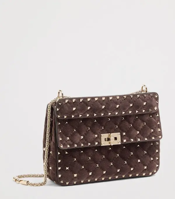 Valentino Garavani Medium Leather Rockstud Spike Top-handle Bag