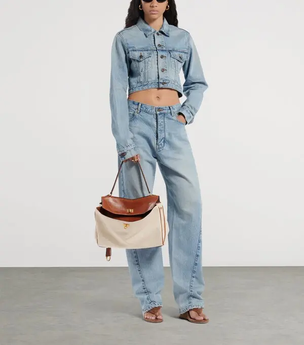 Balenciaga Medium Canvas Rodeo Top-handle Bag