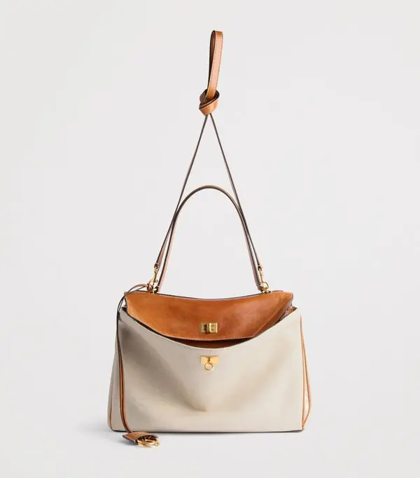 Balenciaga Medium Canvas Rodeo Top-handle Bag