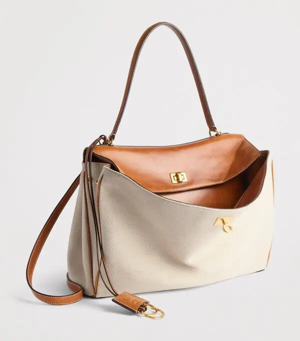 Balenciaga Medium Canvas Rodeo Top-handle Bag