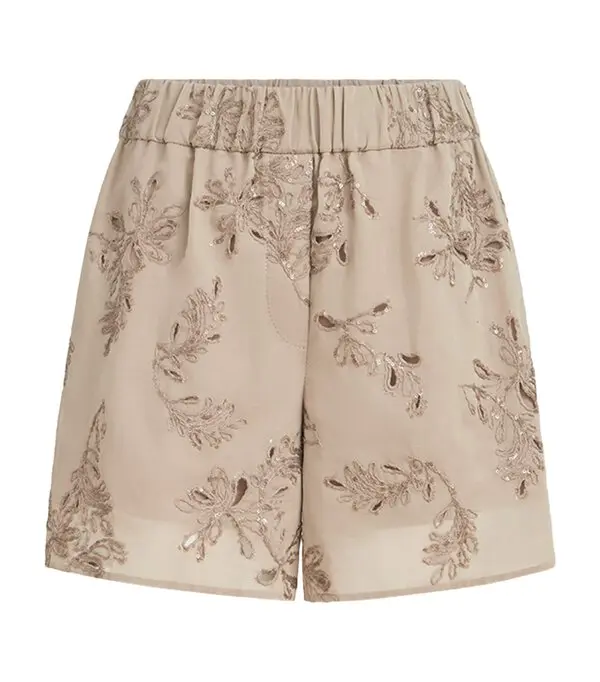 Brunello Cucinelli Cotton Organza Bermuda Shorts