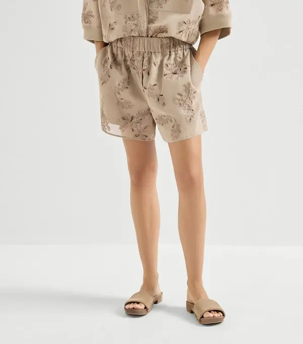 Brunello Cucinelli Cotton Organza Bermuda Shorts