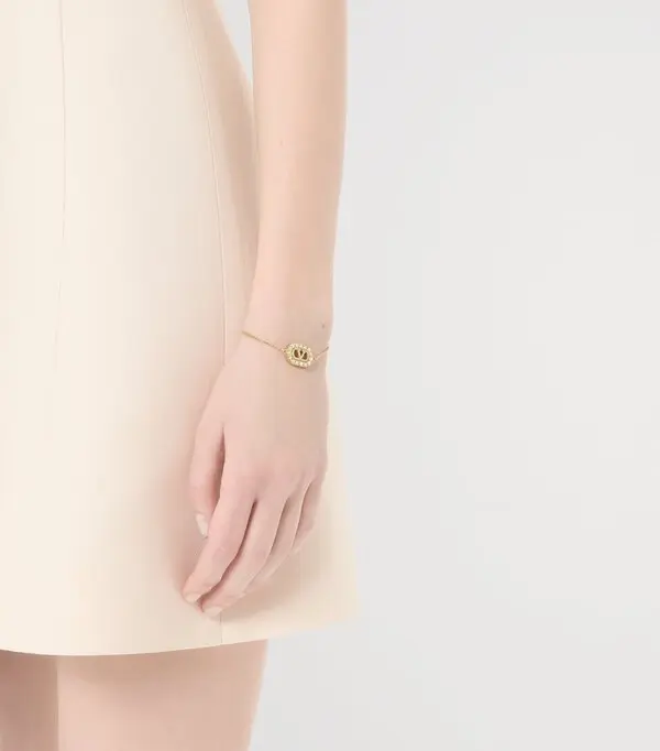 Valentino Garavani Crystal Vlogo Signature Bracelet