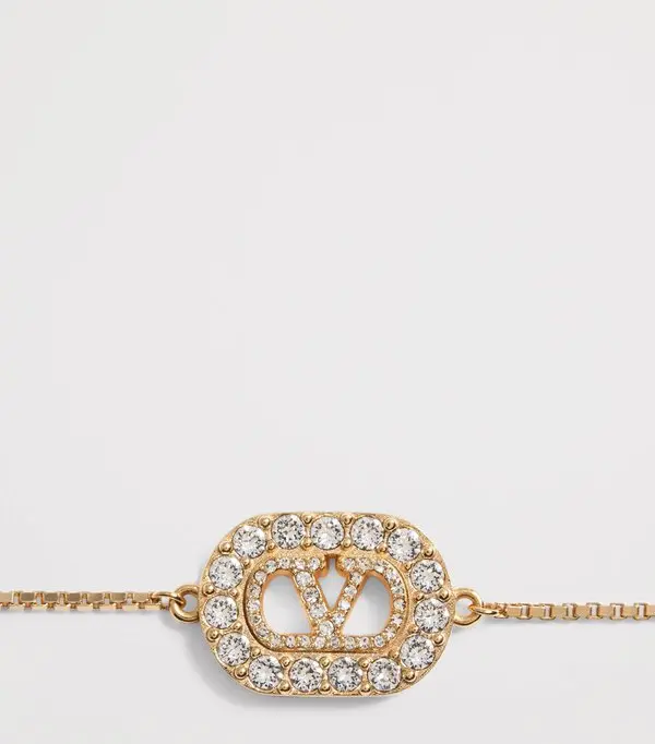 Valentino Garavani Crystal Vlogo Signature Bracelet