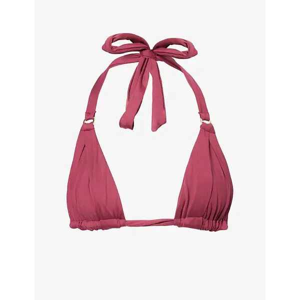 Monday Swimwear Morroco Halter-neck Bikini Top - Fig