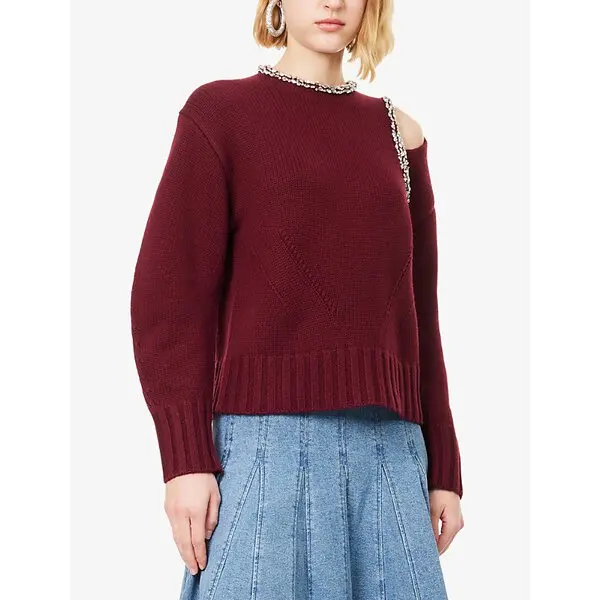 Simkhai Monroe Embellished Wool-blend Jumper
