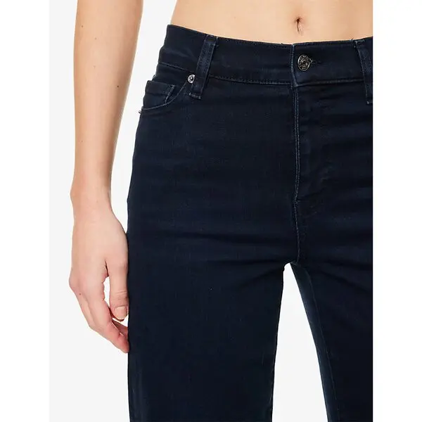 FRAME Le Slim Palazzo Wide-leg Stretch-denim Blend Jeans