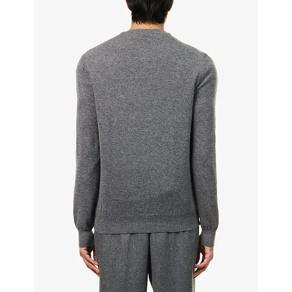 Play Comme Des Garcon Heart-embroidered Wool Cardigan