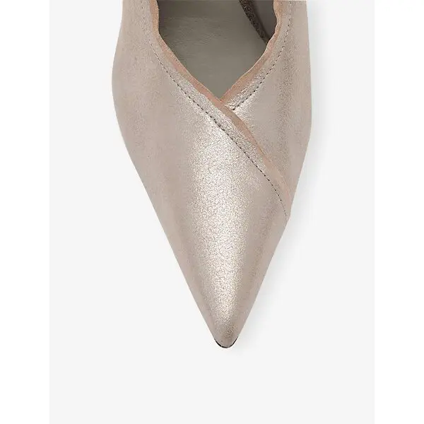 ALLSAINTS Vera Heeled Leather Court Shoes