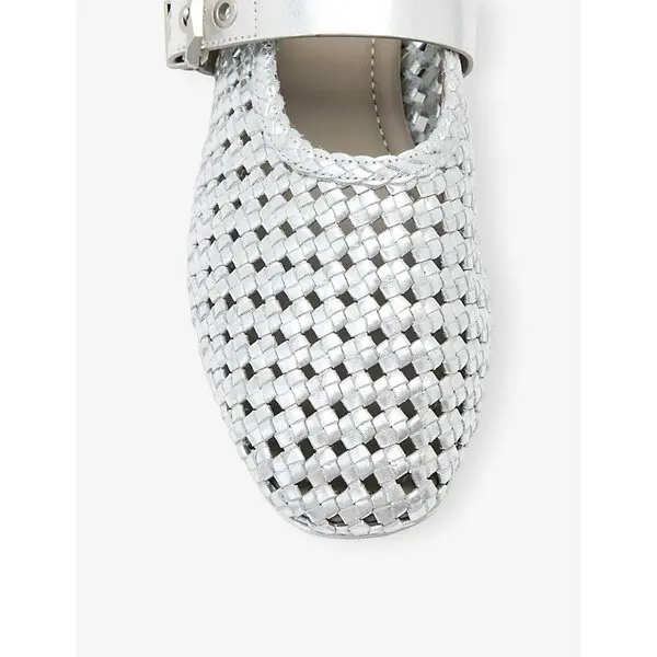 ALLSAINTS Sabine Woven Leather Ballet Flats