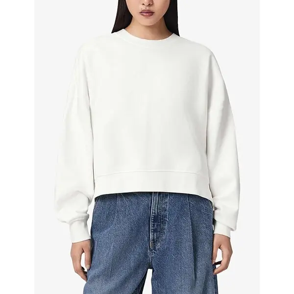 ALLSAINTS Lila Crochet-heart Cotton-blend Sweatshirt