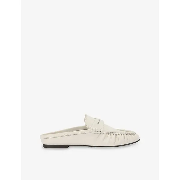 Steve Madden Rafe Leather Mules - White