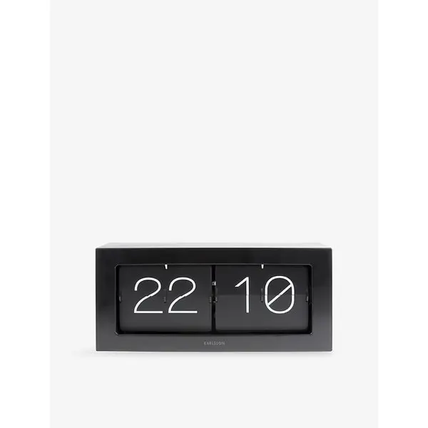 KARLSSON Boxed Flip Xl Wall Table Clock - Black
