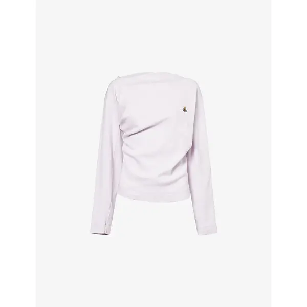 VIVIENNE WESTWOOD Hebo Long-sleeves Stretch-cotton Top - Orchid