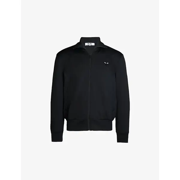 Play Comme Des Garcon Heart Appliqué Zip Jacket