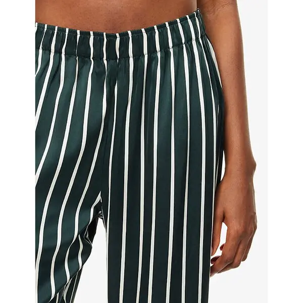 Eberjey Inez Long-sleeve Printed Silk Pyjama Set