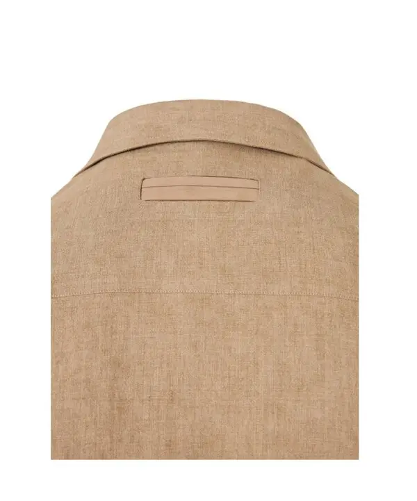 Zegna Long Sleeved Buttoned Overshirt