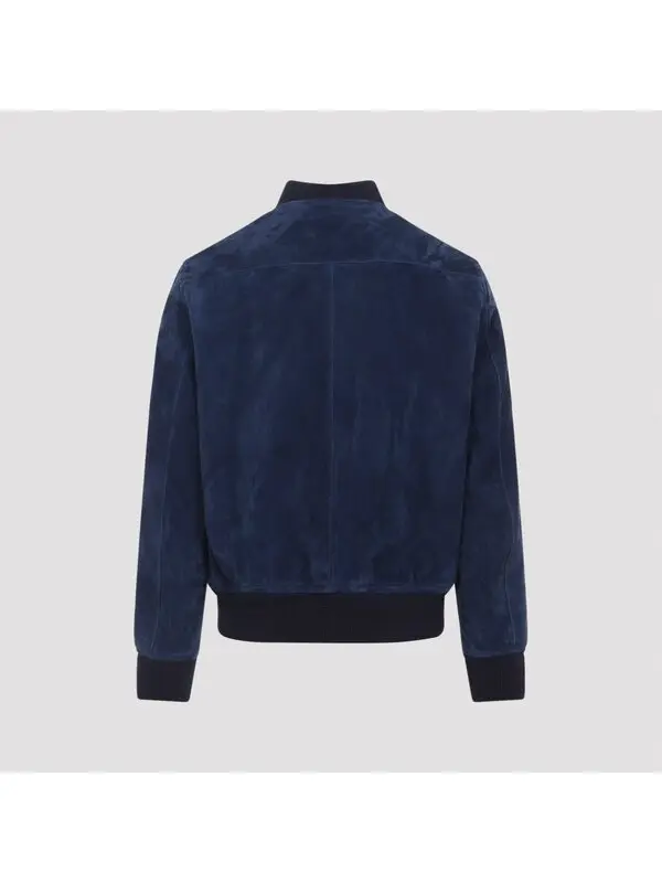 TOM FORD Ribbed Trim Bomber Jacket