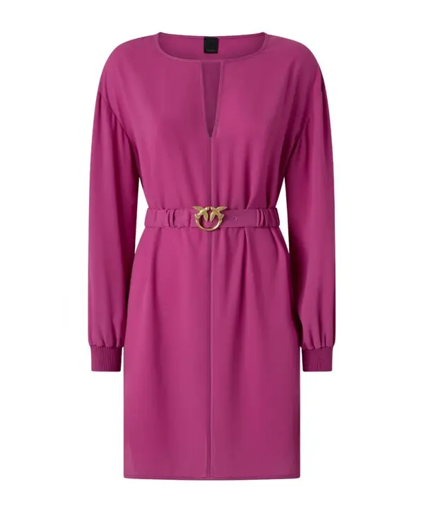 Pinko Belted Balloon-sleeve Mini Dress - No