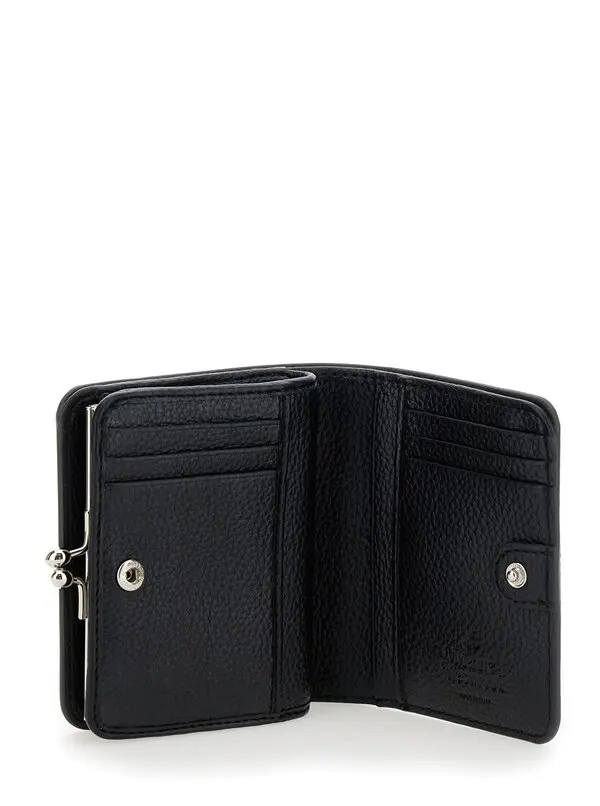 VIVIENNE WESTWOOD Logo Plaque Bi-fold Wallet