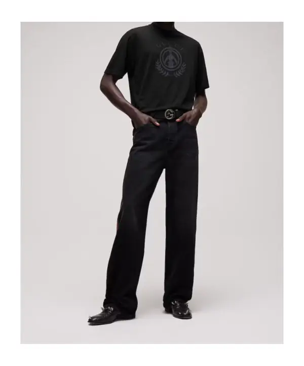 Gucci Cotton Jersey T-shirt With Print - Black